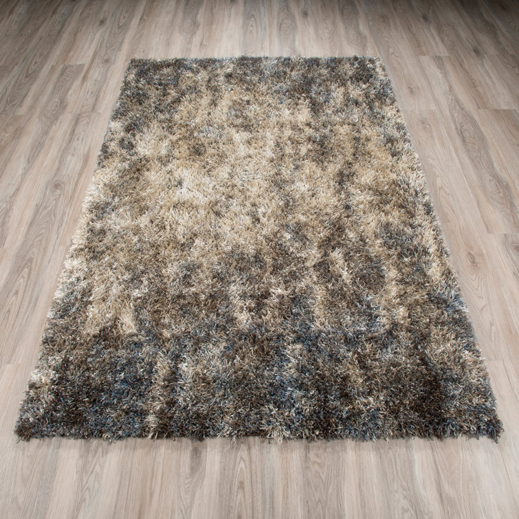 Trent Austin Design® Linkous Abstract Handmade Shag Stone/Brown/Beige ...