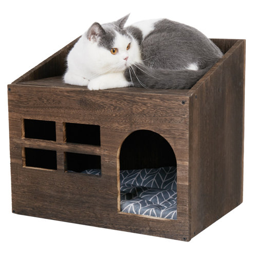 Archie & Oscar Cataleya Rectangle Cat Bed | Wayfair.co.uk