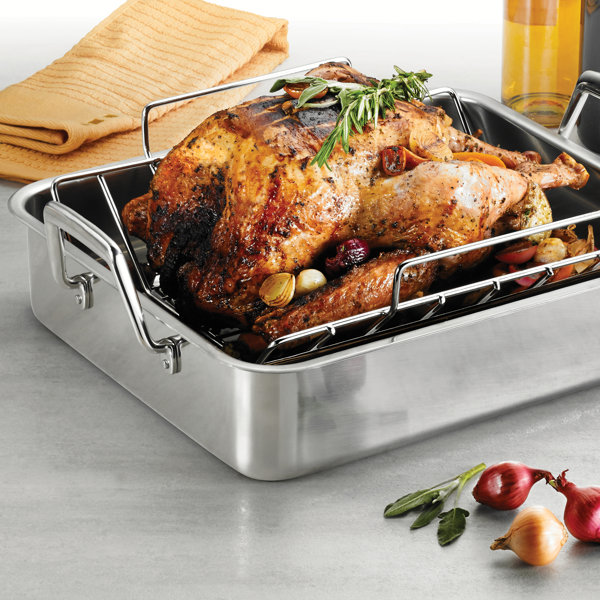 Tramontina Gourmet Prima 18.88 in. Stainless Steel Roasting Pan ...