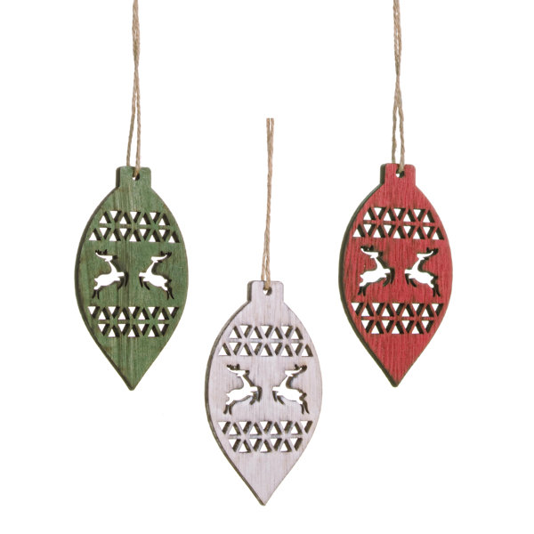 The Seasonal Aisle Free Deer Holiday Shaped Ornament | Wayfair.co.uk