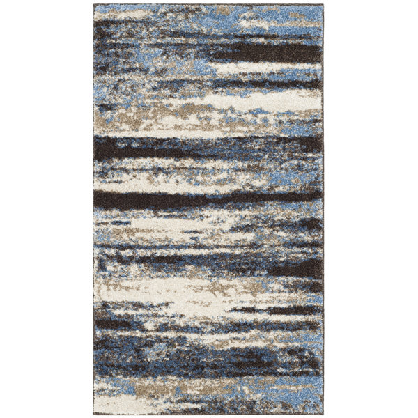 17 Stories Hatsuye Abstract Blue Area Rug & Reviews - Wayfair Canada