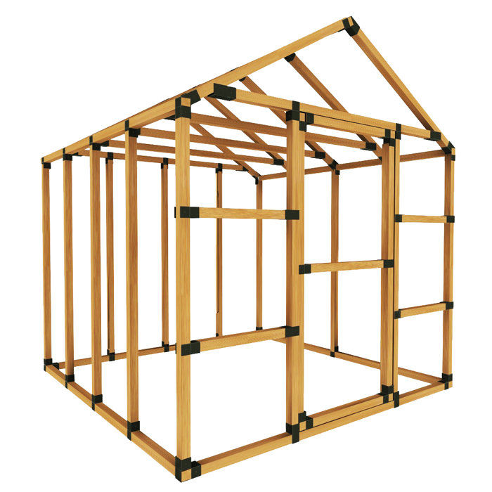 E-Z Frames 8' W x 8' D DIY Storage Shed Kit & Reviews | Wayfair