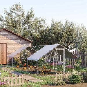 Archie & Oscar™ Moberly 258 Square Feet Chicken Coop with Chicken Run ...