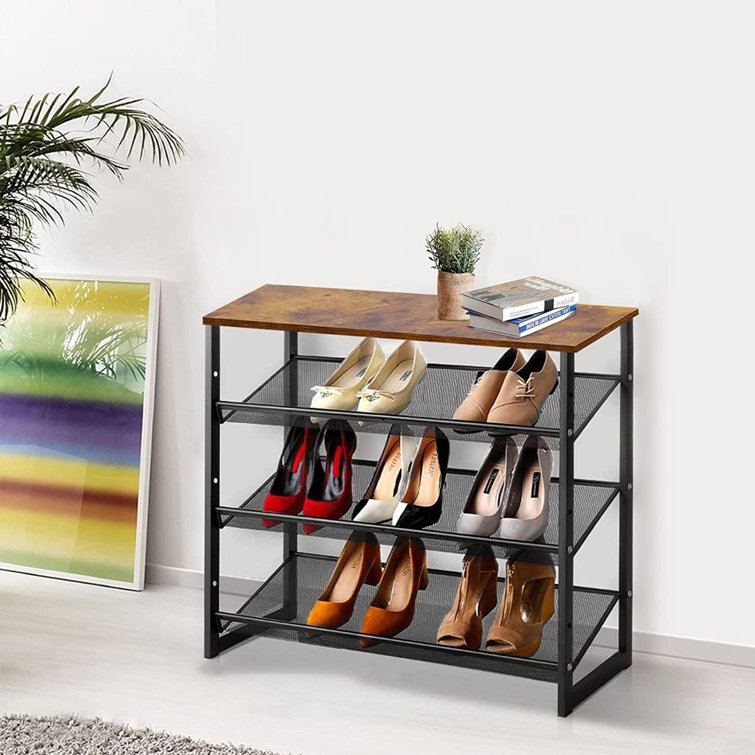 Williston Forge 4-Tier 9 Pair Shoe Rack | Wayfair.co.uk