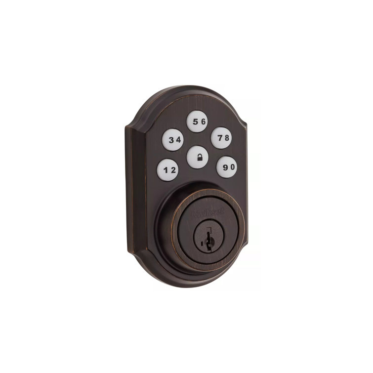 Kwikset SmartCode 909 Single Cylinder Electronic Deadbolt with Smartkey ...