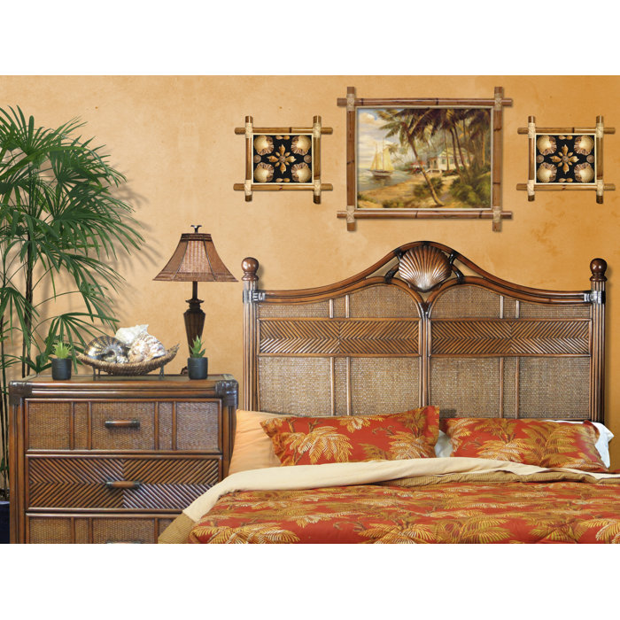 Bayou Breeze Merseles Rattan Headboard & Reviews | Wayfair