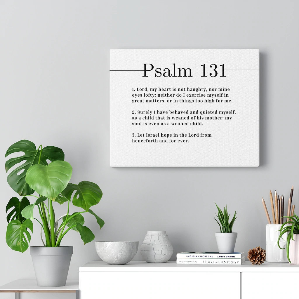 Trinx Hope in The Lord Psalm 131 Christian Wall Art Bible Verse Print ...