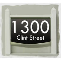 EZStreetSigns 2 line LED address sign with landscape light adapter ...