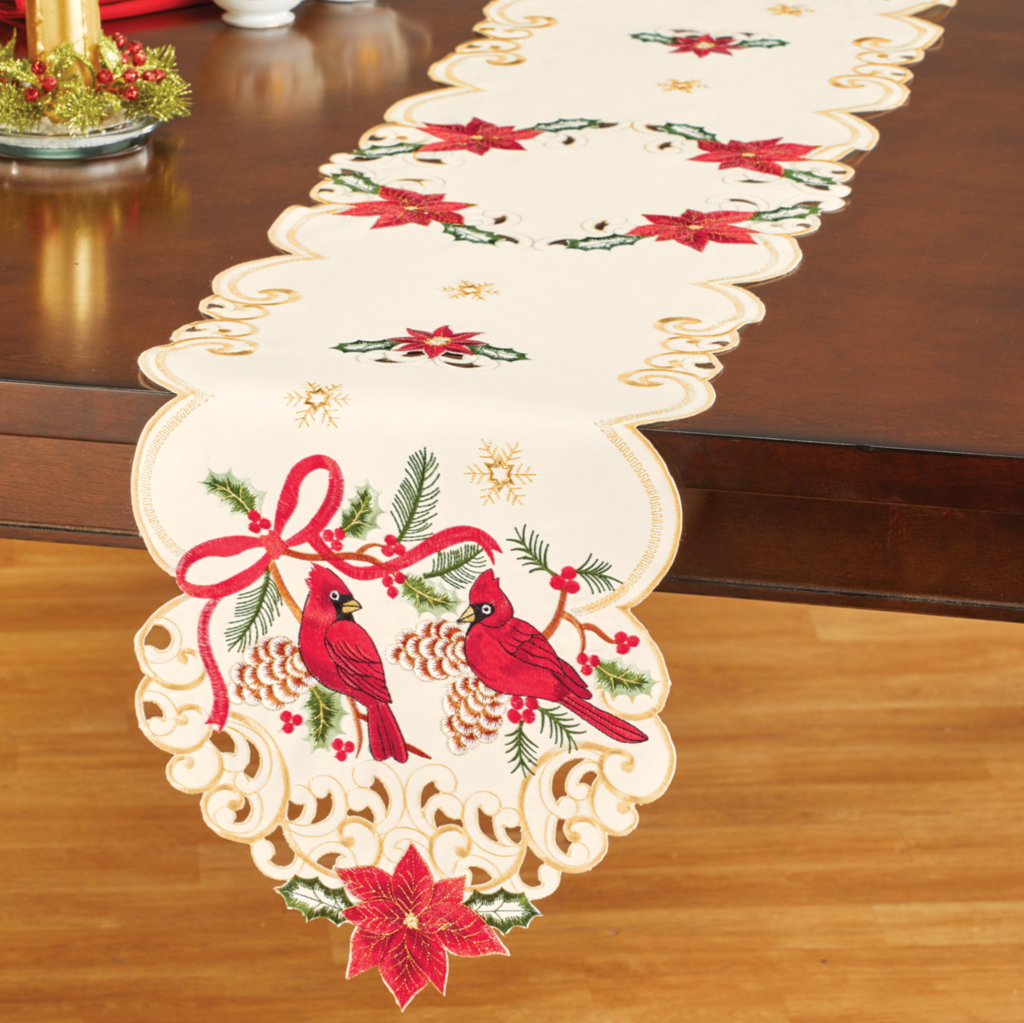 The Holiday Aisle® Paluch Oval Animal Print Table Topper | Wayfair