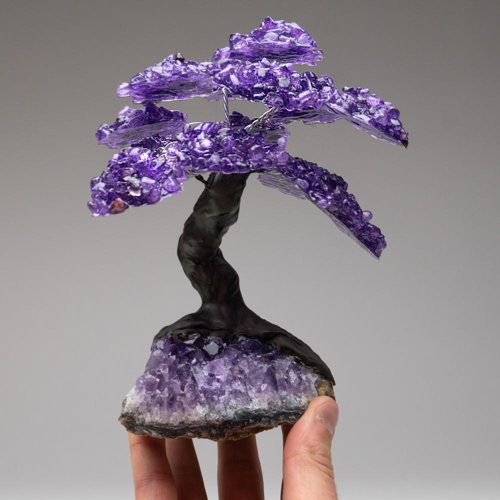 Astro Gallery of Gems Large Amethyst Clustered Gemstone Tree on ...