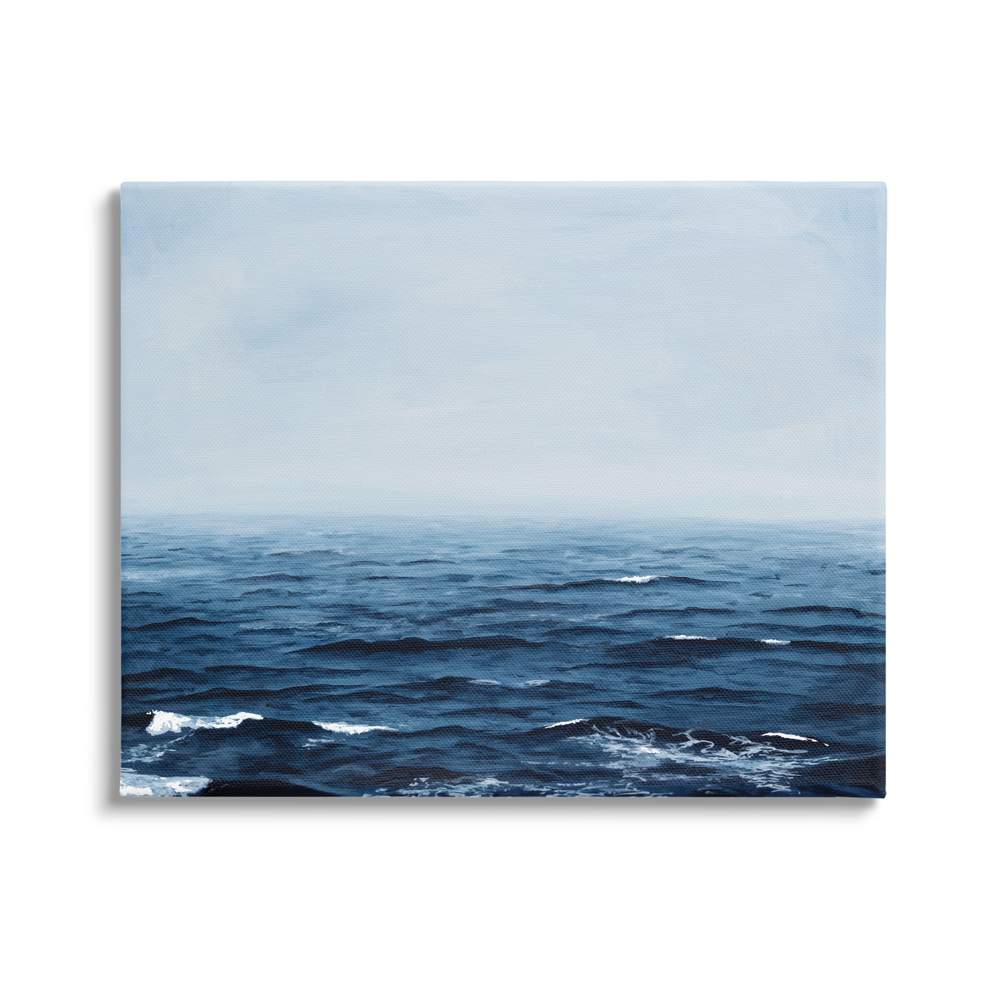 Stupell Industries Choppy Ocean Water Waves Foggy Nautical Horizon by ...