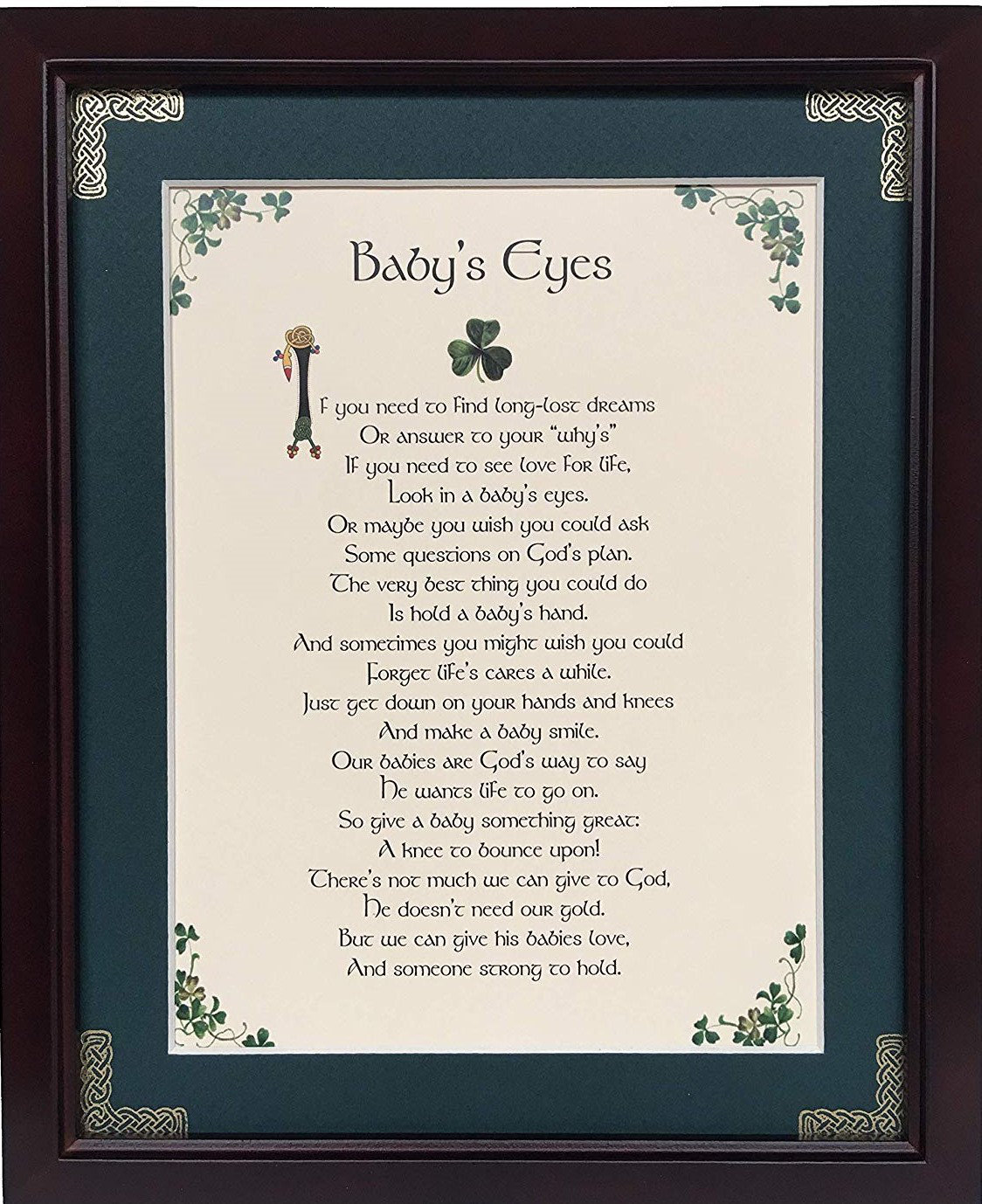 Peter Townsend's Irish Collection Baby's Eyes Blessing - Single Picture ...