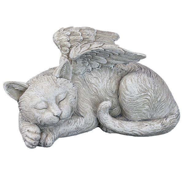 Design Toscano Cat Pet Memorials Angel Statue & Reviews | Wayfair