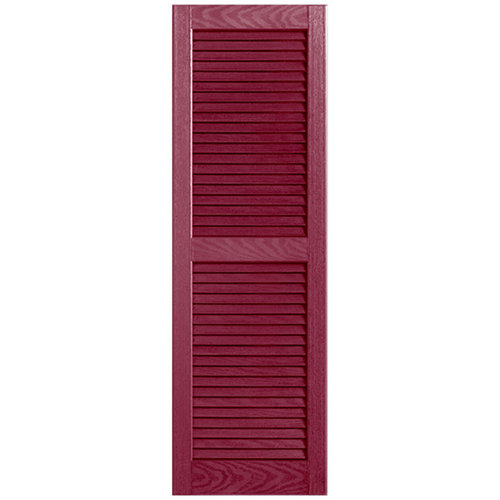 Alpha Shutters Straight Top Open Louver Shutters Pair & Reviews | Wayfair