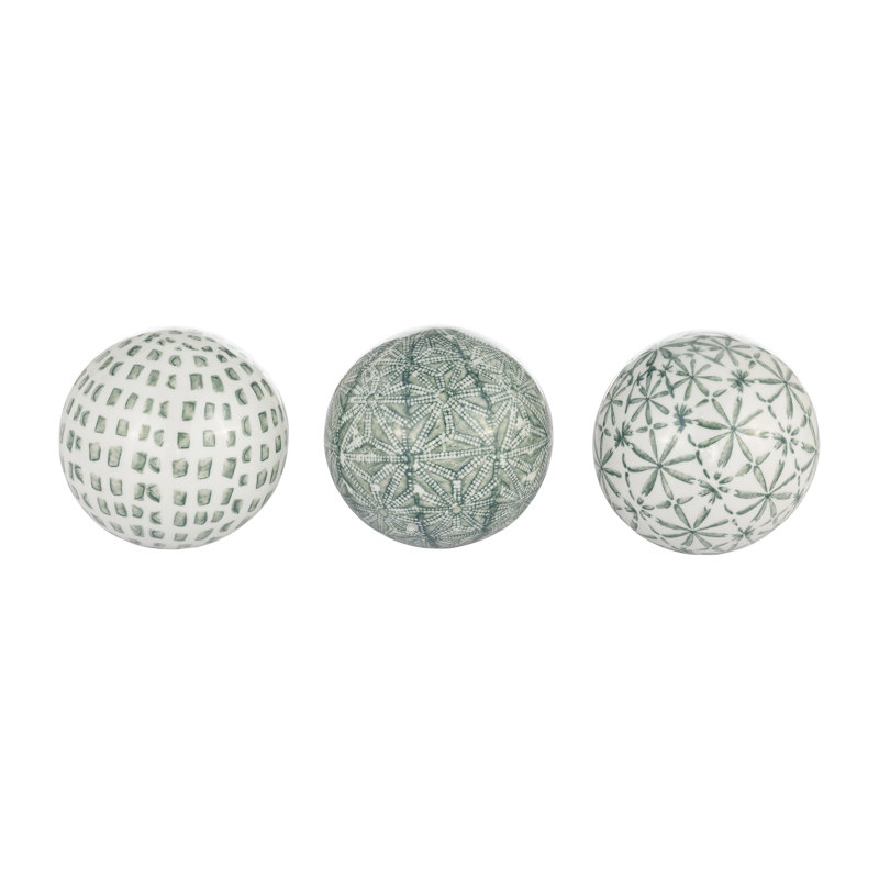 Sagebrook Home Ceramic Orbs -Decorative Round Table Orbs for Home or ...