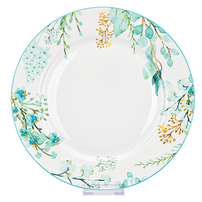 STP Goods Mint Leaves Bone China Dinnerware Set - Service for 4 | Wayfair