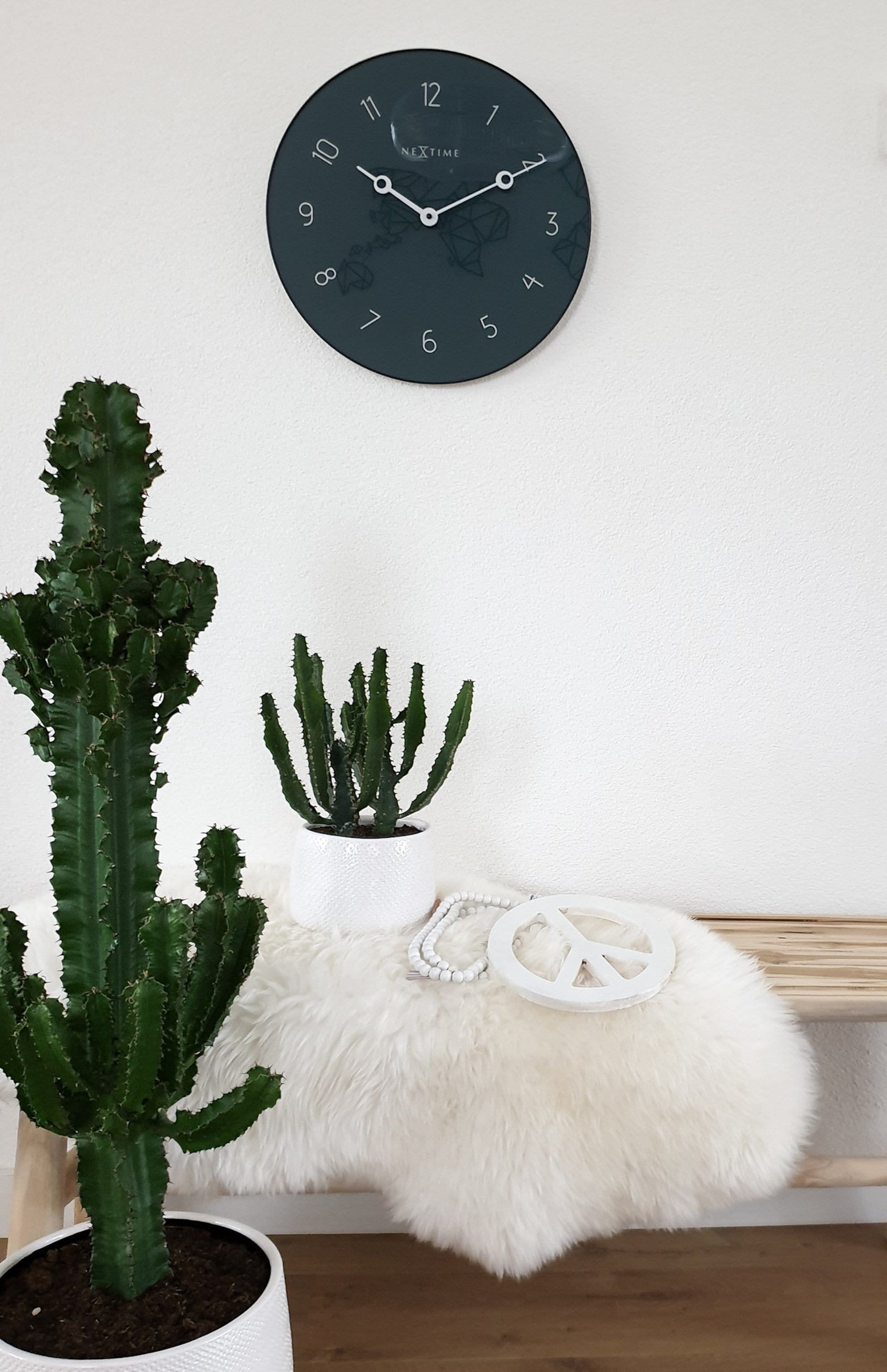 Nextime Glass Wall Clock | Wayfair