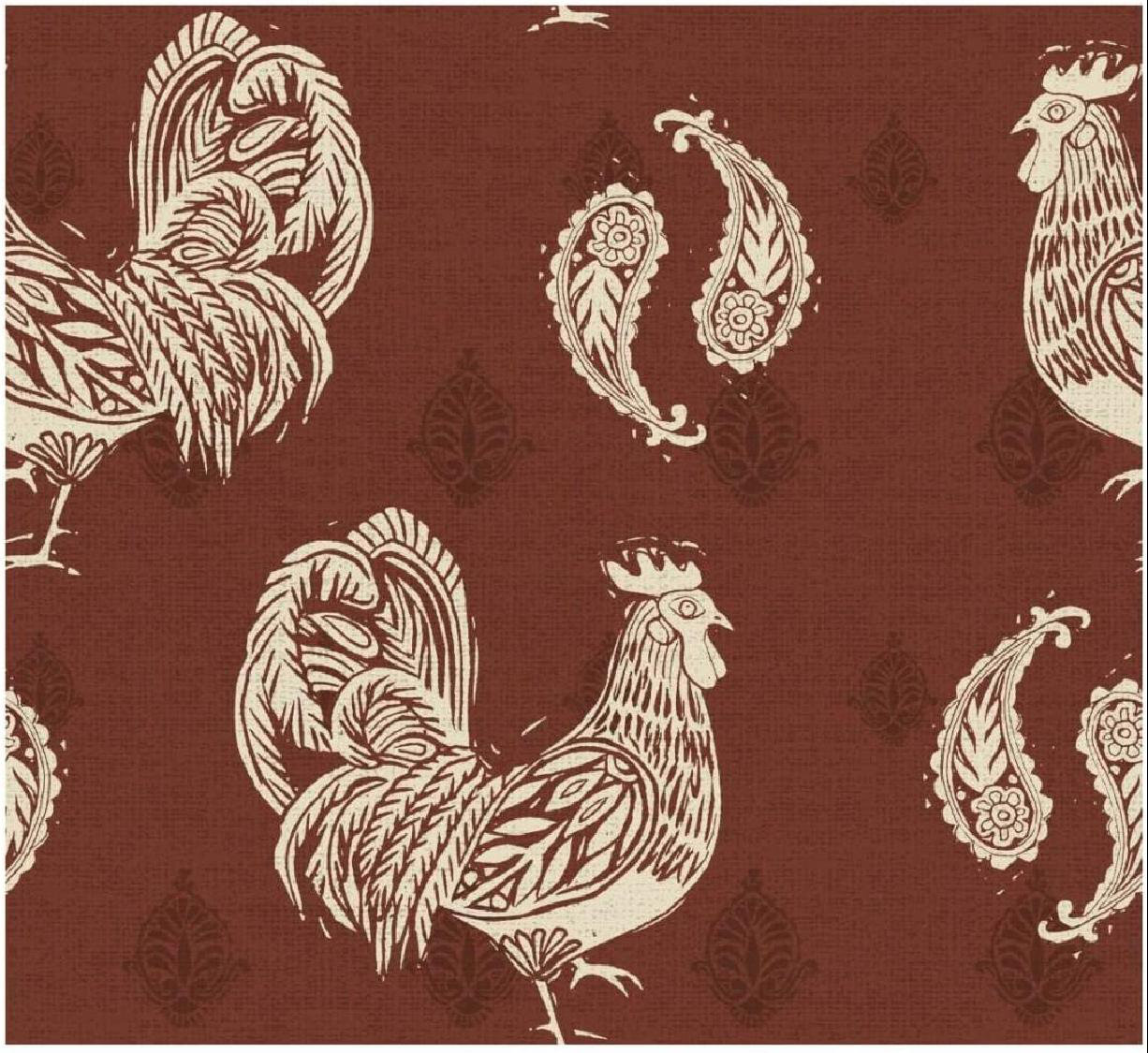 August Grove® Woodcut Rooster Patterns - Unframed Graphic Art | Wayfair
