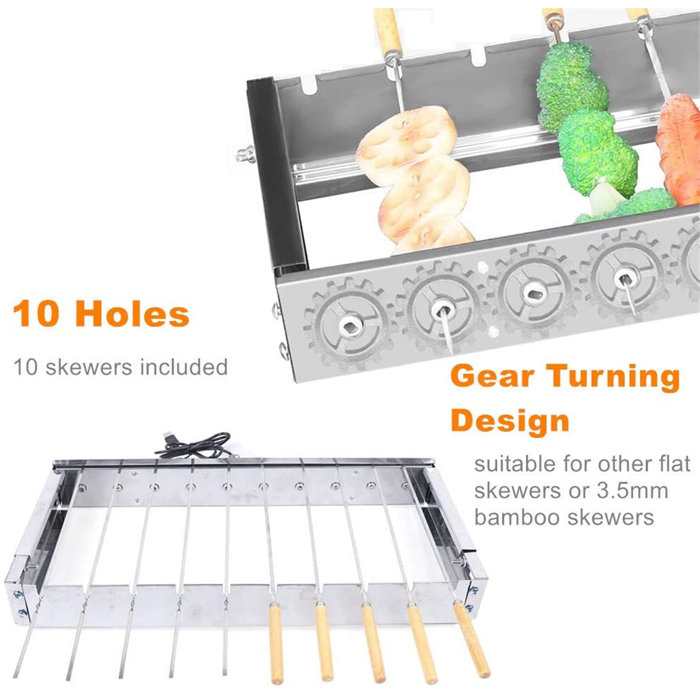 CNCEST Bbq Automatic Flipping Rotating Rotisserie Grill | Wayfair