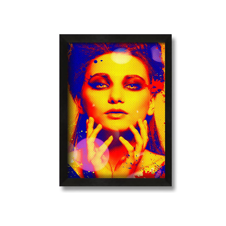 World Menagerie Pop Art Face - Picture Frame Graphic Art on Canvas ...