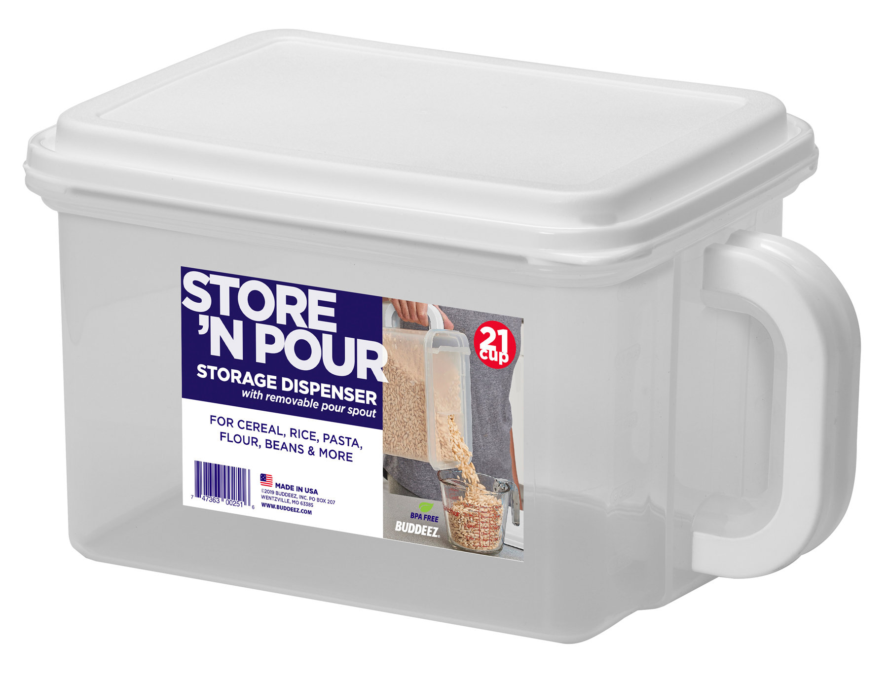 Buddeez Store N' Pour 21 Cup Food Storage Container Set & Reviews | Wayfair