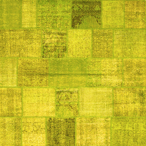 Bungalow Rose Kamyla Machine Woven / Power Loomed Yellow/Green Rug ...