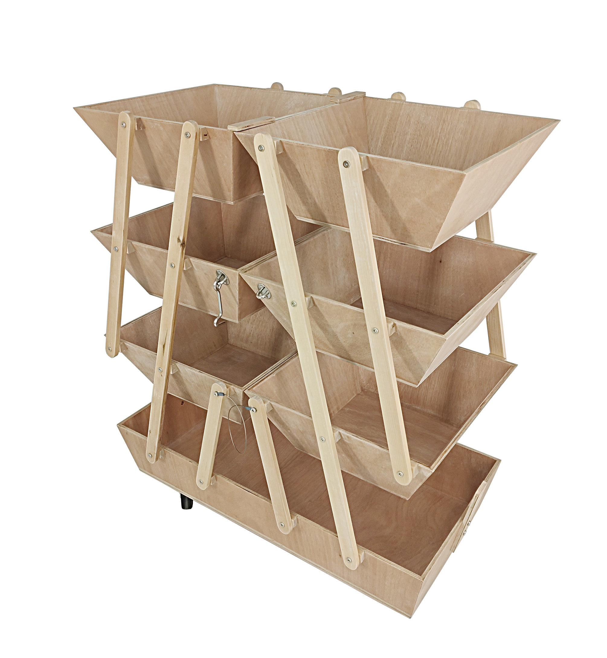 FixtureDisplays Clam Shell Expandable Retain Bin Plywood Point Of ...