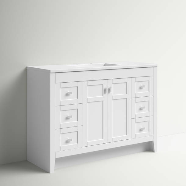 Strasser Woodenworks Simplicity 48" Single Bathroom Vanity Base only ...