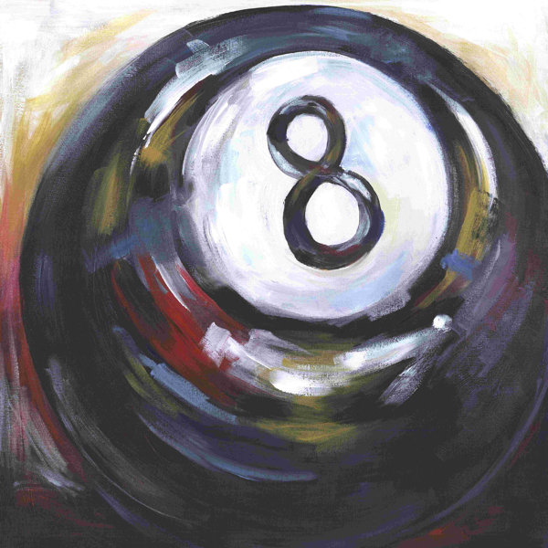 17 Stories Eight Ball Pool - Wrapped Canvas Painting | Wayfair