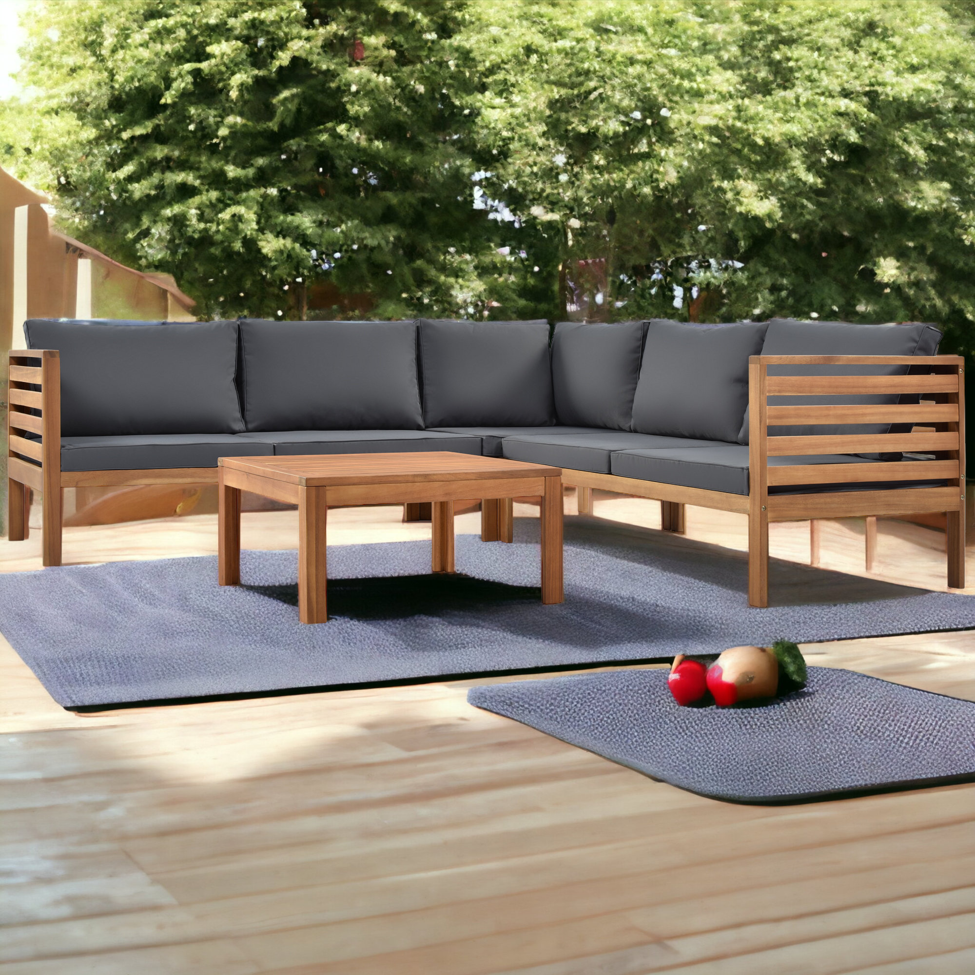 Latitude Run® 4 - Person Outdoor Seating Group with Cushions | Wayfair