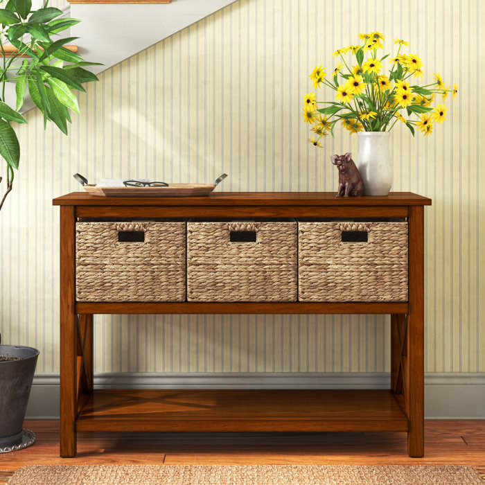 Andover Mills™ Hoehne 44'' Solid Wood Console Table & Reviews | Wayfair