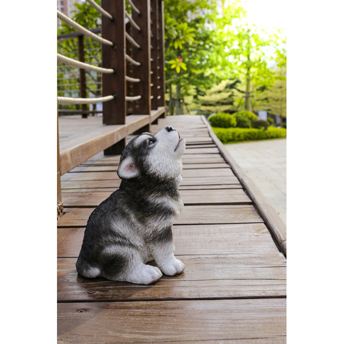 Hi-Line Gift Ltd. Alaskan Malamute Puppy Howling | Wayfair