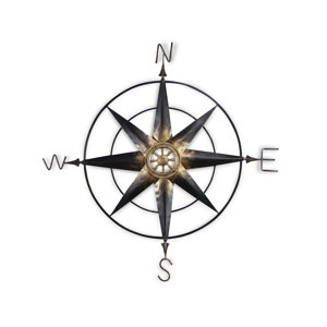 Union Rustic Elegant Compass Wall Décor & Reviews | Wayfair
