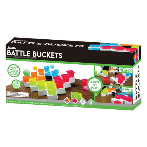 Franklin Sports Battle Buckets Pong Game - Fast Paced Four Player Ping ...