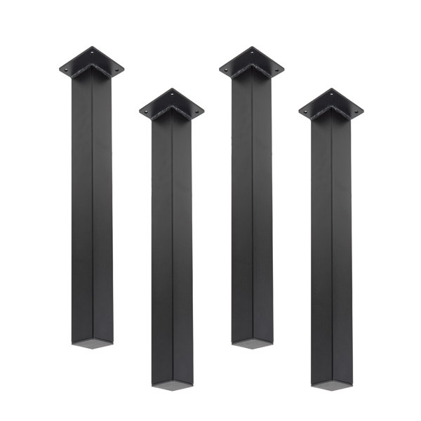 Latitude Run® Yar Modern Black Steel Table Legs | Wayfair