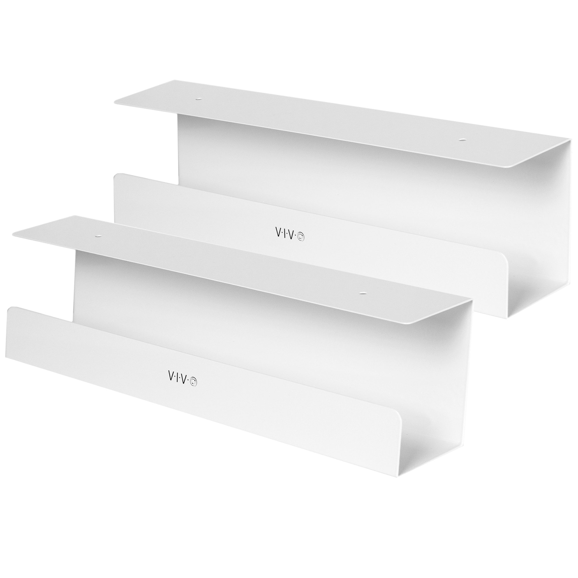VIvo White Under Desk Cable Management Trays | Wayfair