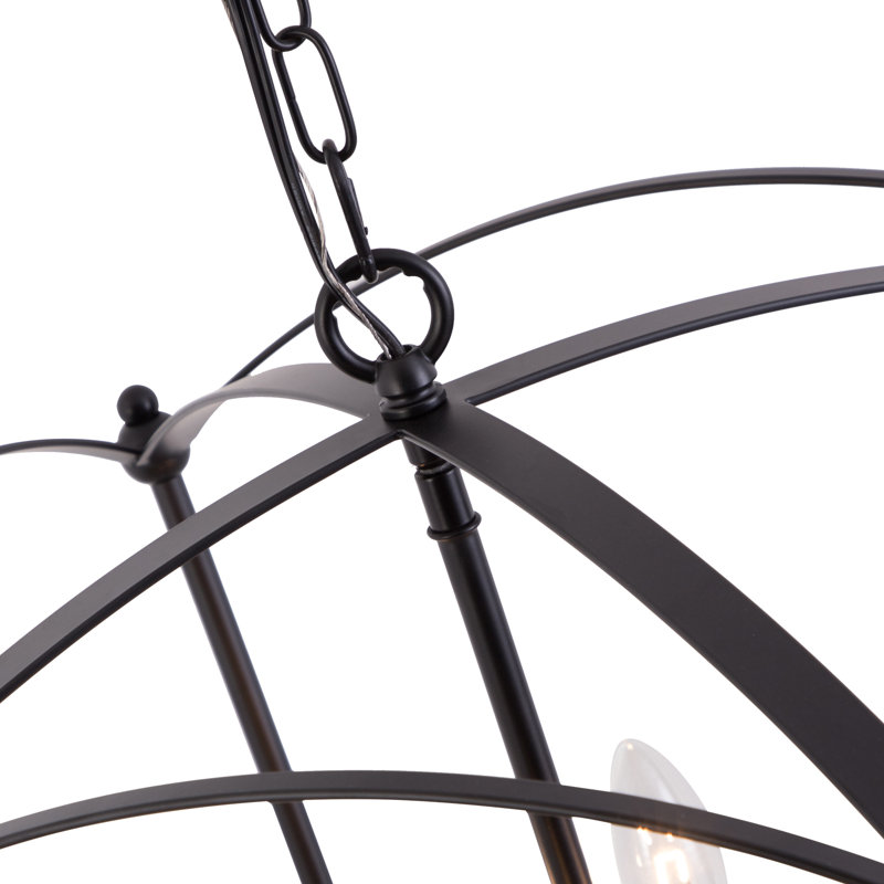 Wade Logan® Atavion 4 - Light Dimmable Square / Rectangle Chandelier ...