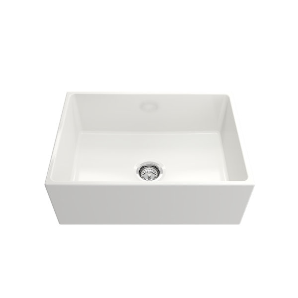 BOCCHI 19'' W Single Bowl Fireclay Kitchen Sink | Wayfair