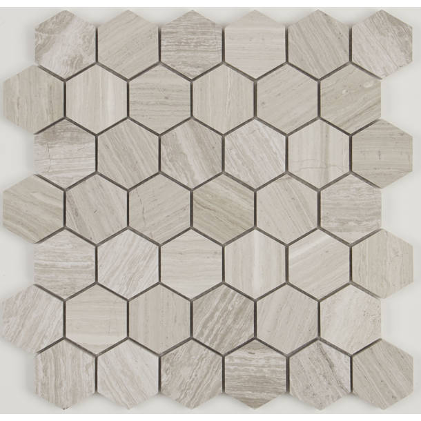 Daltile Stone Mosaics 12" x 12" Natural Stone Field Tile in Crema ...