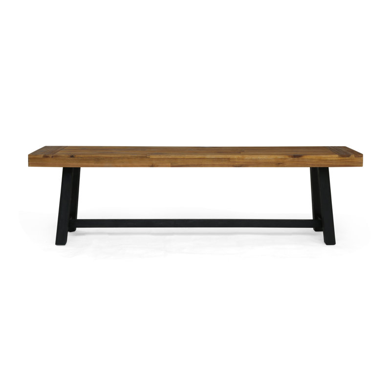 17 Stories Kanisa Acacia Outdoor Bench & Reviews | Wayfair