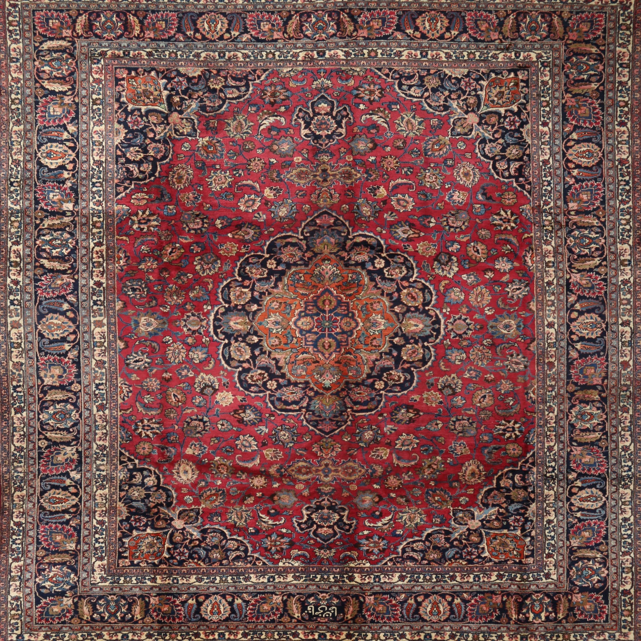 Alcott Hill® Garg Power Loom Red/Green Rug | Wayfair