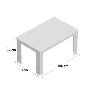 17 Stories Steinbeck 140cm Dining Table & Reviews | Wayfair.co.uk