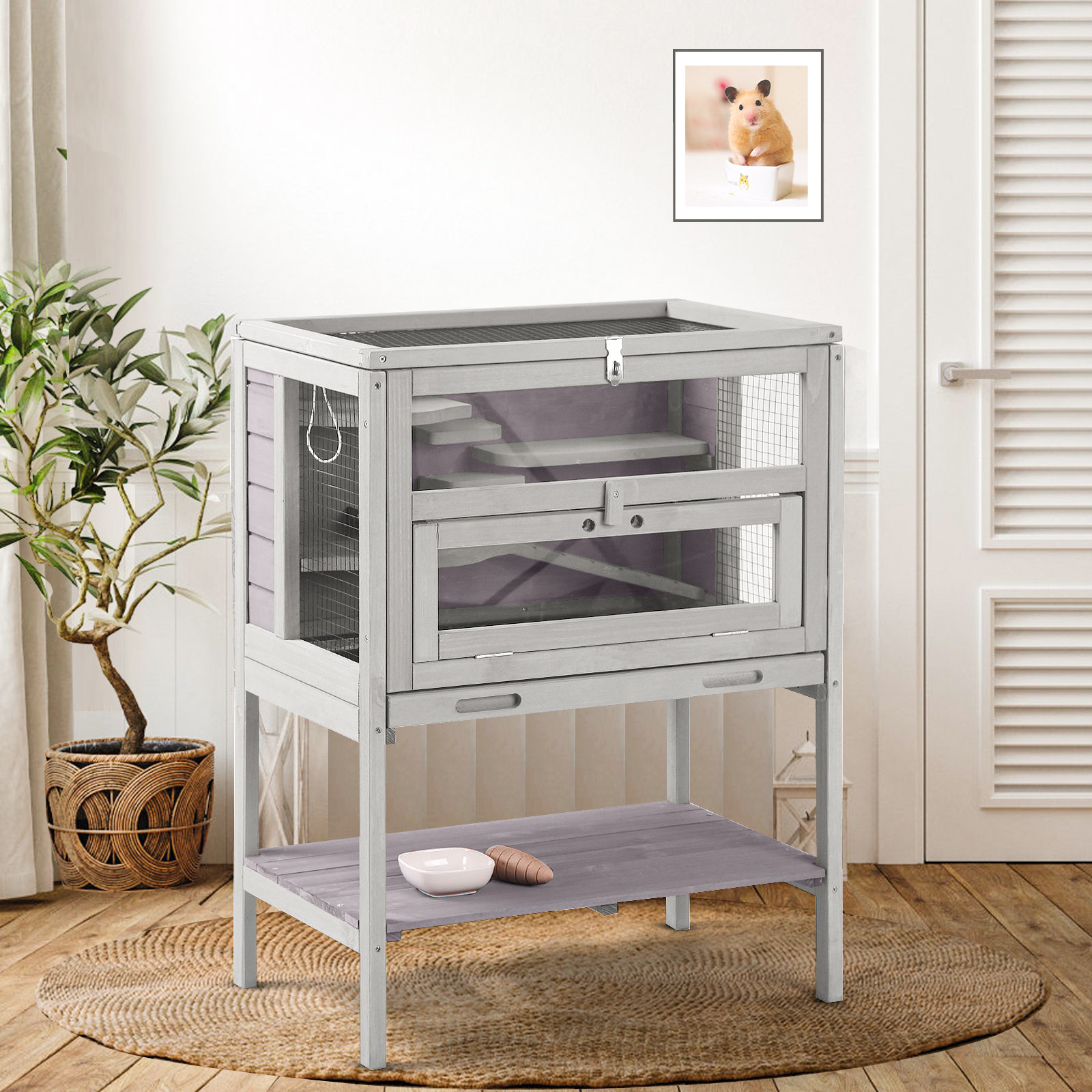 Tucker Murphy Pet™ Shanell Weather Resistant Hamster/Gerbil Cage with ...