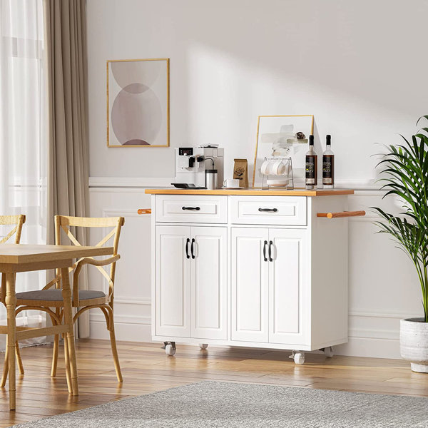 Winston Porter Durga Wood Kitchen Island | Wayfair