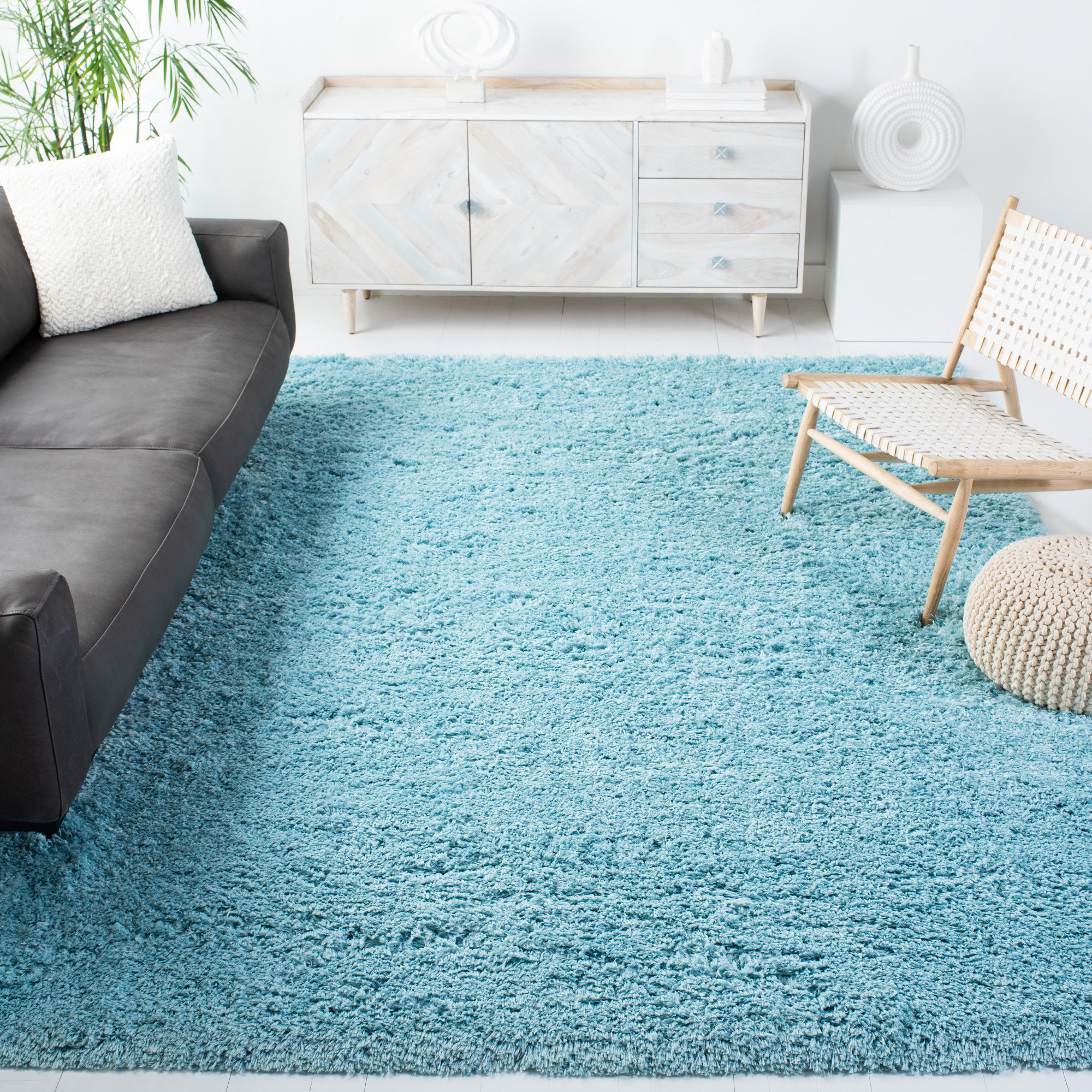 Willa Arlo Interiors Hermina Light Turquoise Area Rug & Reviews | Wayfair