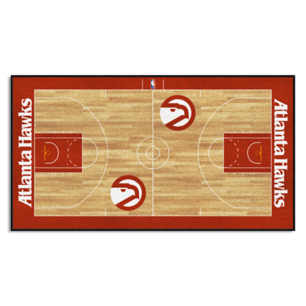 FANMATS Atlanta Hawks_NBA Retro Atlanta Hawks Court Runner Rug - 24In ...