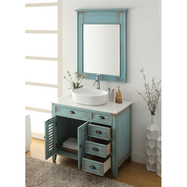 Rosecliff Heights Sneed 36'' Free-standing Single Bathroom Vanity with ...