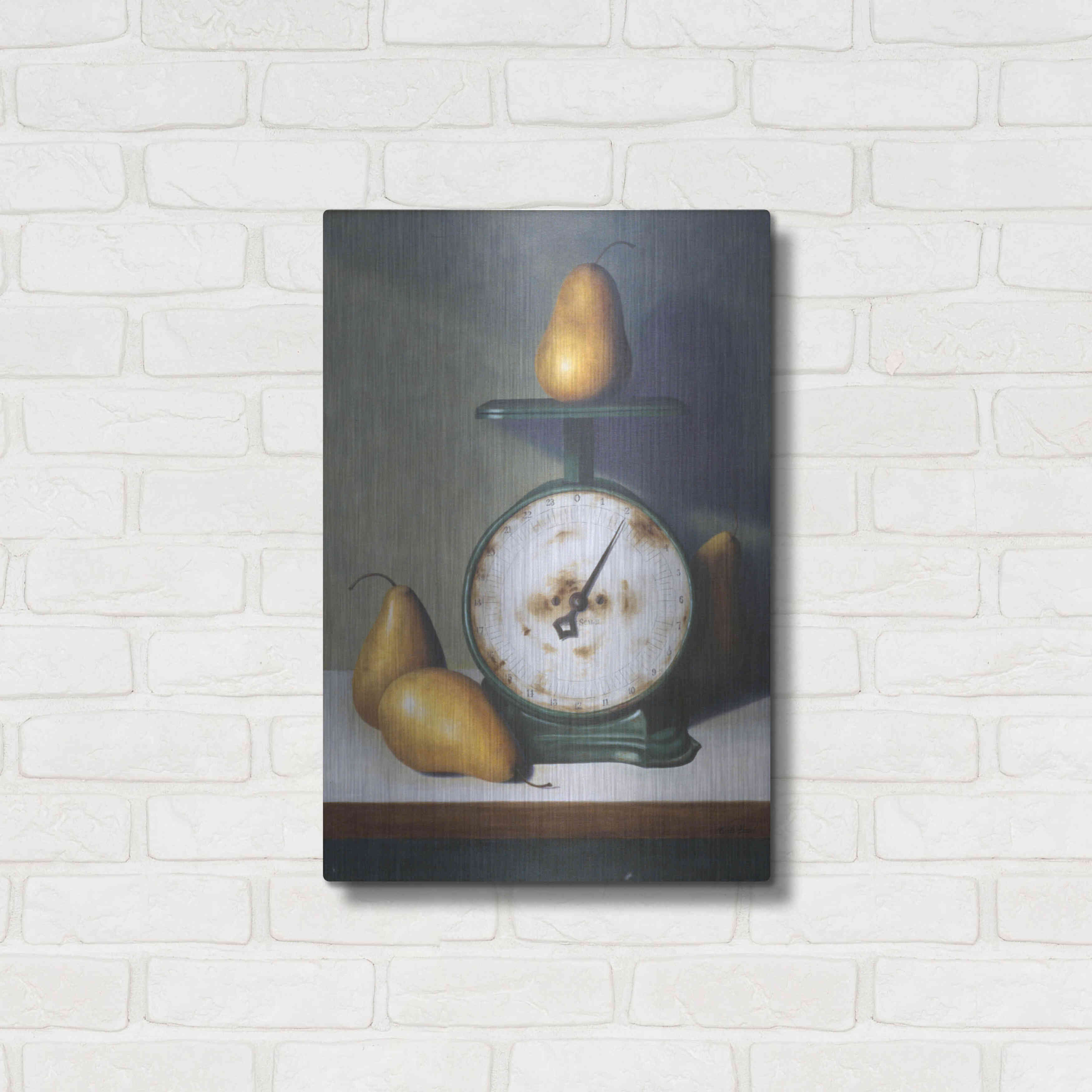 Rosalind Wheeler Two Pound Pear On Metal by Cecile Baird Photograph | Wayfair