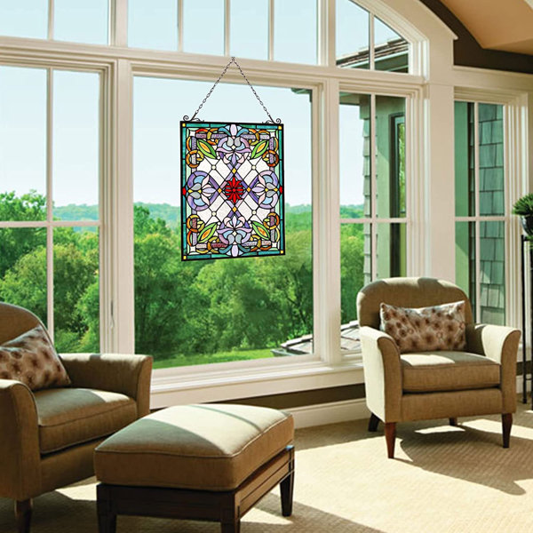 Bloomsbury Market Tiffany Glass Window Panel | Wayfair