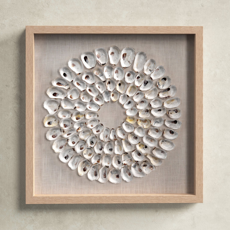 Maldives Framed Wall Art In White Abalone Shells | Birch Lane